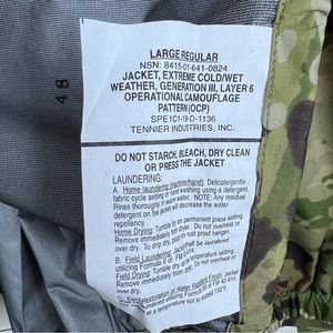 GORE-TEX | Jackets & Coats | Nwt Ocp Gen Iii Layer 6 Extreme Cold Wet ...